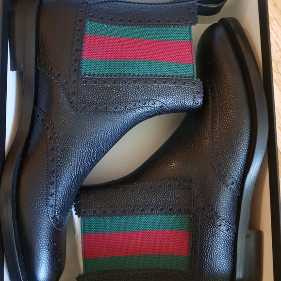 Gucci | Shoes | Gucci Strand Wingtip Leather Boot From Runway | Poshmark